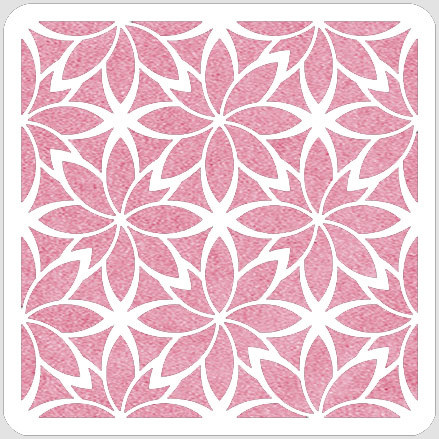Outline Flowers Stencil - A Colorful Life Designs