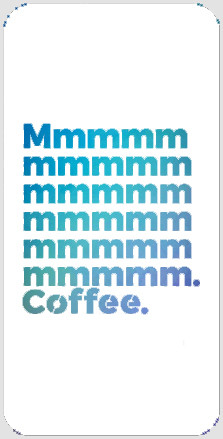 Mmm Coffee Stencil - A Colorful Life Designs