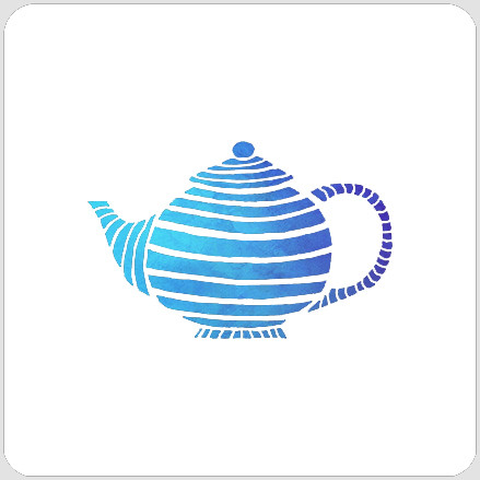 Tea Pot Stencil - A Colorful Life Designs
