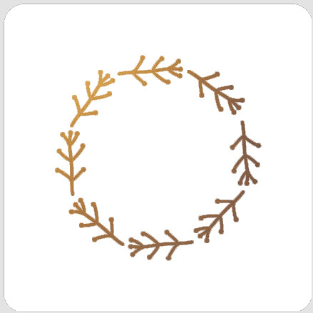 Stick Wreath Stencil - A Colorful Life Designs