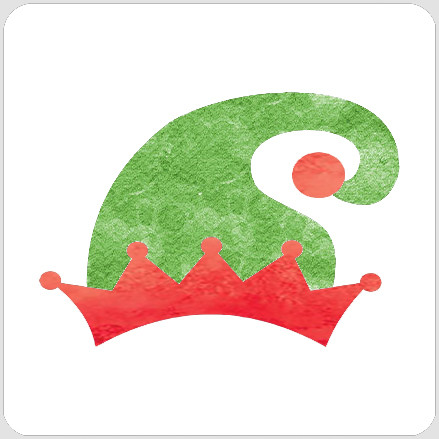 Layered Elf Hat Stencil - A Colorful Life Designs