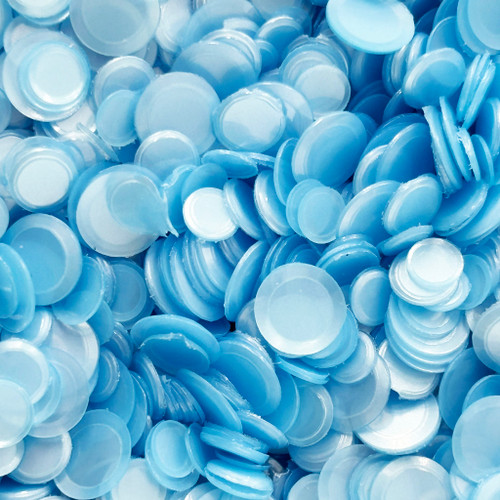 Satin Matte Light Powder Blue Card Bling - A Colorful Life Designs