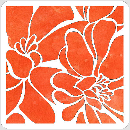 Dramatic Blooms Stencil - A Colorful Life Designs