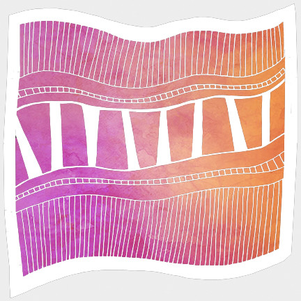 Wavy Ladders - A Colorful Life Designs