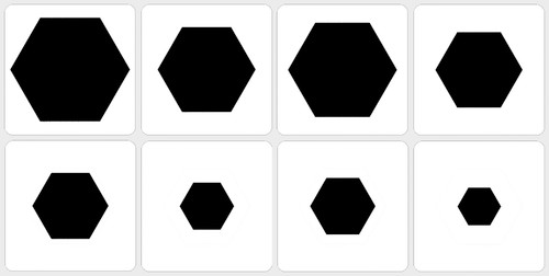 Marvelous Masks Hexagon Stencil - A Colorful Life Designs