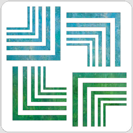 Four Angles Stencil - A Colorful Life Designs
