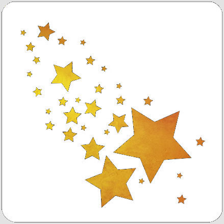 Blazing Stars Stencil - A Colorful Life Designs