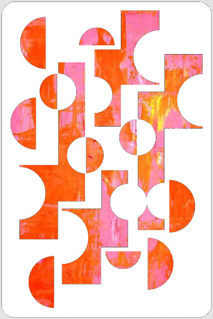 Mid Century Tower Stencil - A Colorful Life Designs