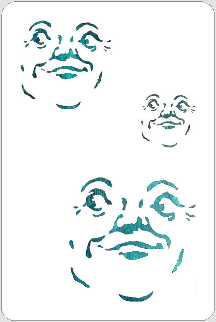 Moon Man Stencil - A Colorful Life Designs