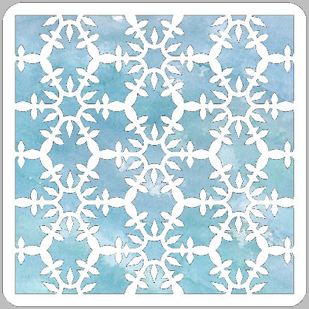Arctic Snow Stencil - A Colorful Life Designs