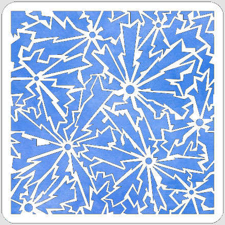 Flake Explosion Stencil - A Colorful Life Designs