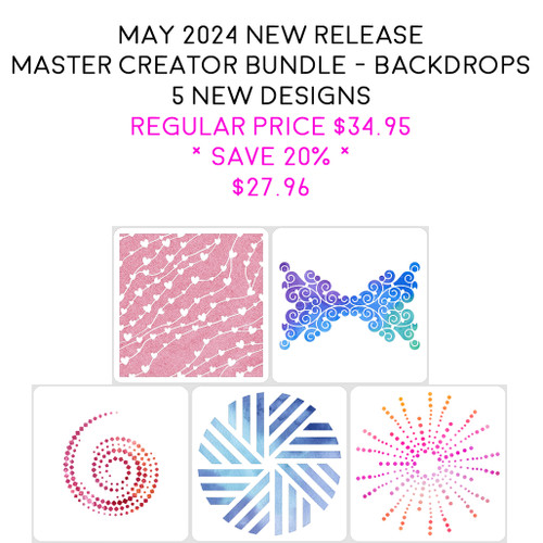 Master Creator Bundle May 2025 Backdrops - A Colorful Life Designs
