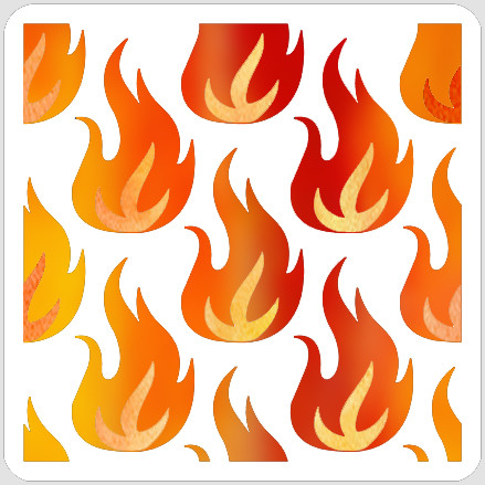 Layered Fire Stencil - A Colorful Life Designs
