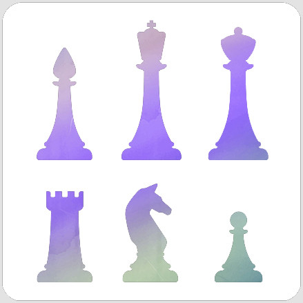Chess Pieces Stencil - A Colorful Life Designs
