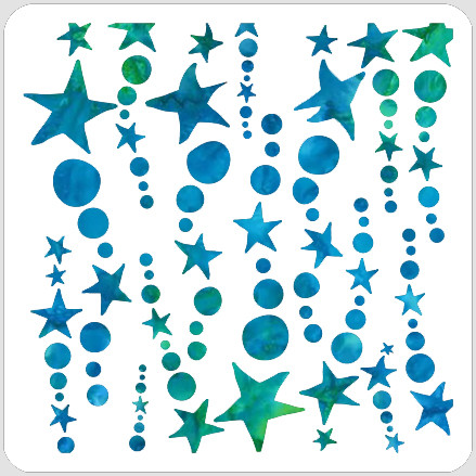 Ocean Stars Stencil - A Colorful Life Designs