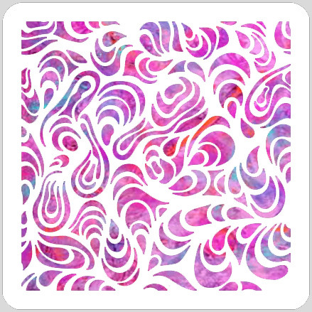 Psychedelic Swirls Stencil - A Colorful Life Designs