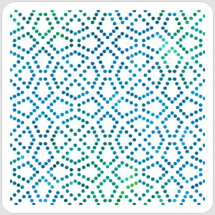 Dot Tile Stencil - A Colorful Life Designs