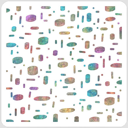 Scattered Shapes Stencil - A Colorful Life Designs
