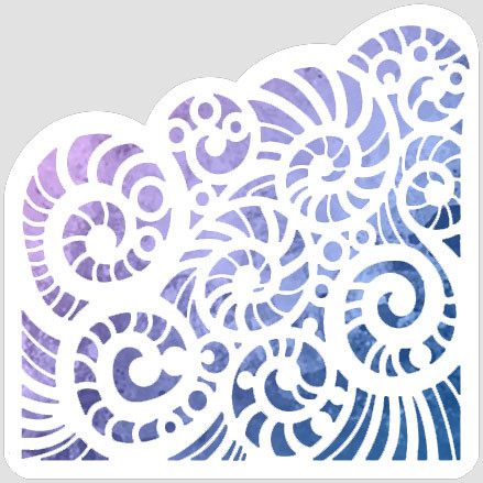 Shell Swirl Stencil - A Colorful Life Designs
