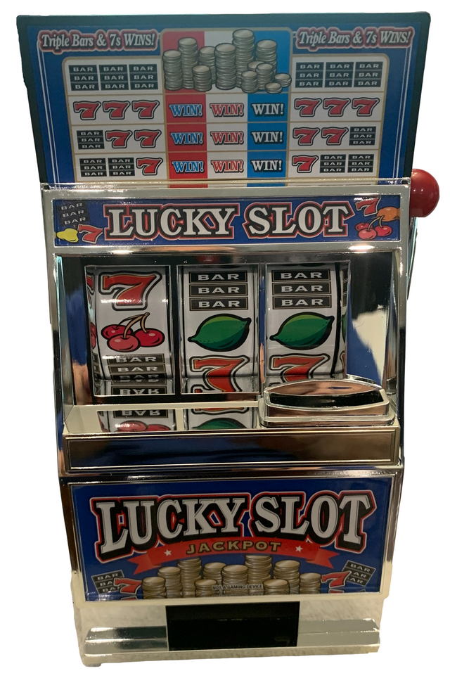 "Jumbo Slot" Machine Bank- coin bank toys that work
