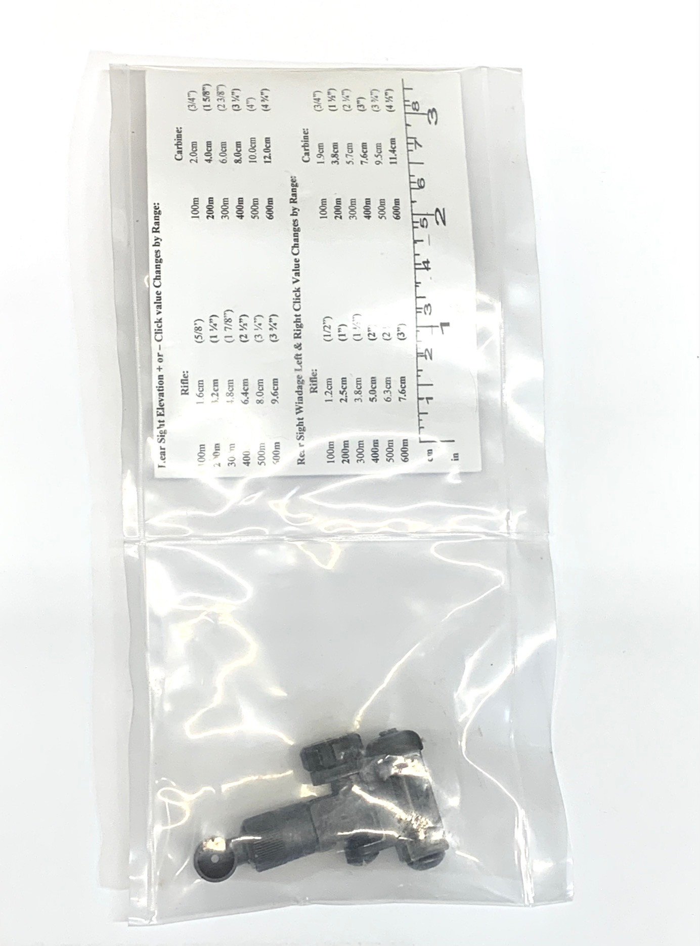 Knights Armament Company Folding Micro Rear Sight, 200-600 Meter Adjustable