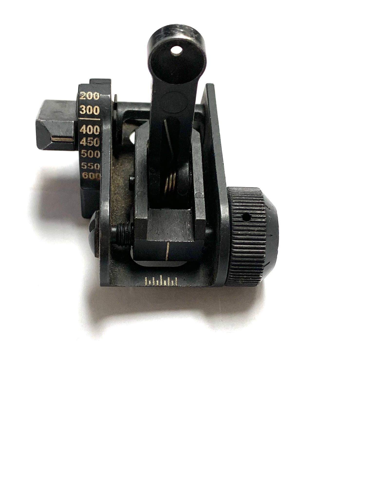 USGI Matech BUIS 600M Folding Rear Iron Sight