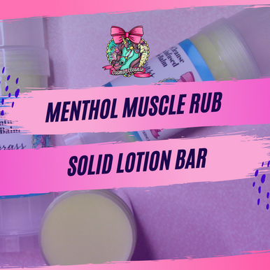 Menthol Muscle Rub Solid Lotion Bars (RTS) - Cosmic Cleanse