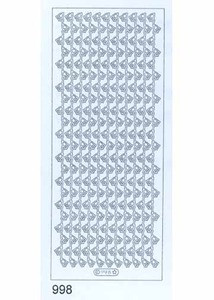 Starform MINI STAR BORDERS N972 SILVER OUTLINE STICKERS - Simply ...