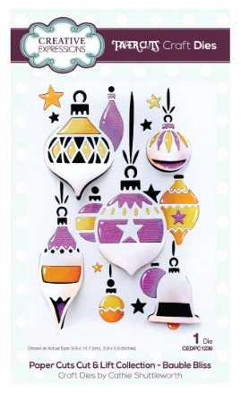 Creative Expressions- Paper Cuts Cut Lift Collection- Bauble Bliss Die ...