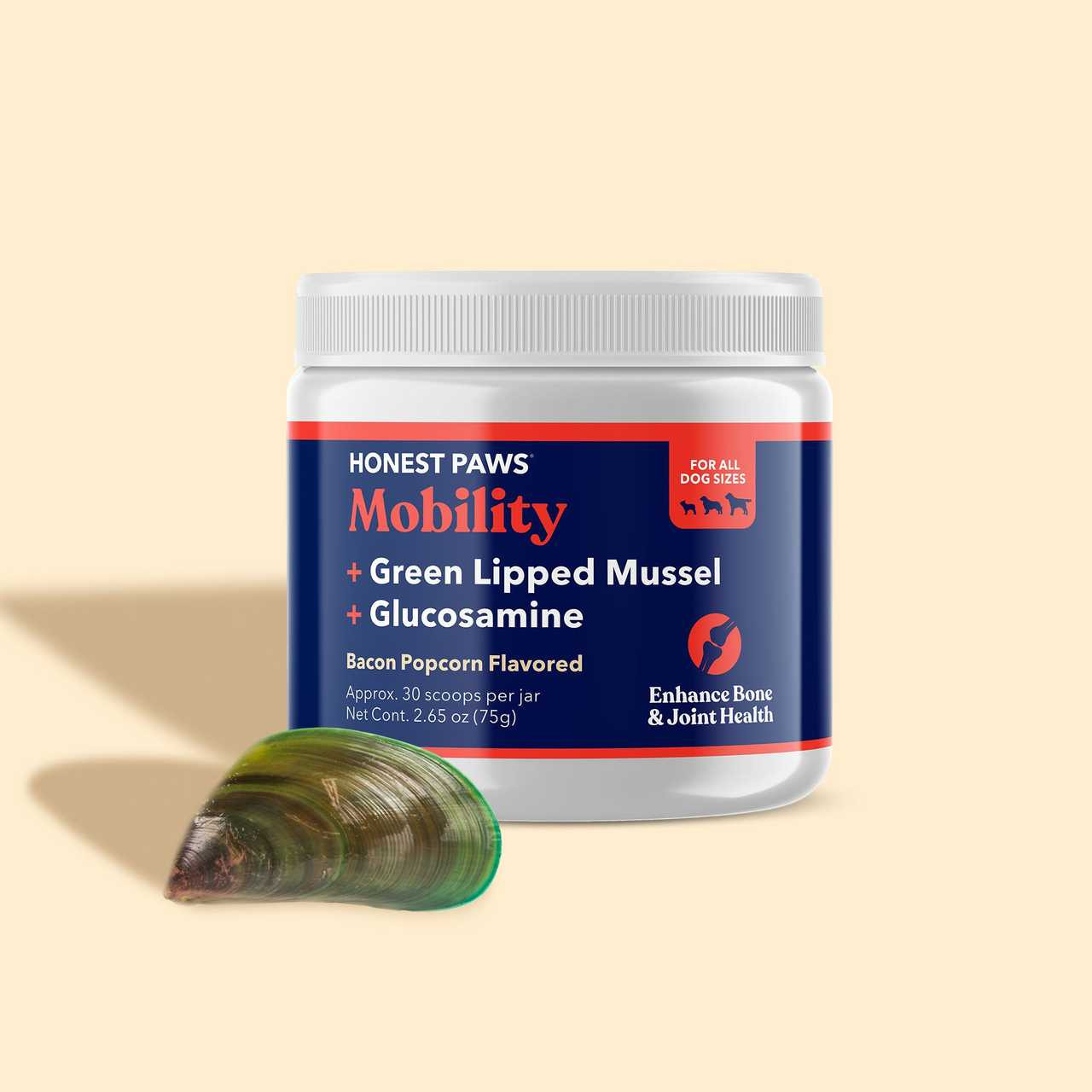 Honest Paws Green Lipped Mussel Mobility Powder - Pet Food Warehouse