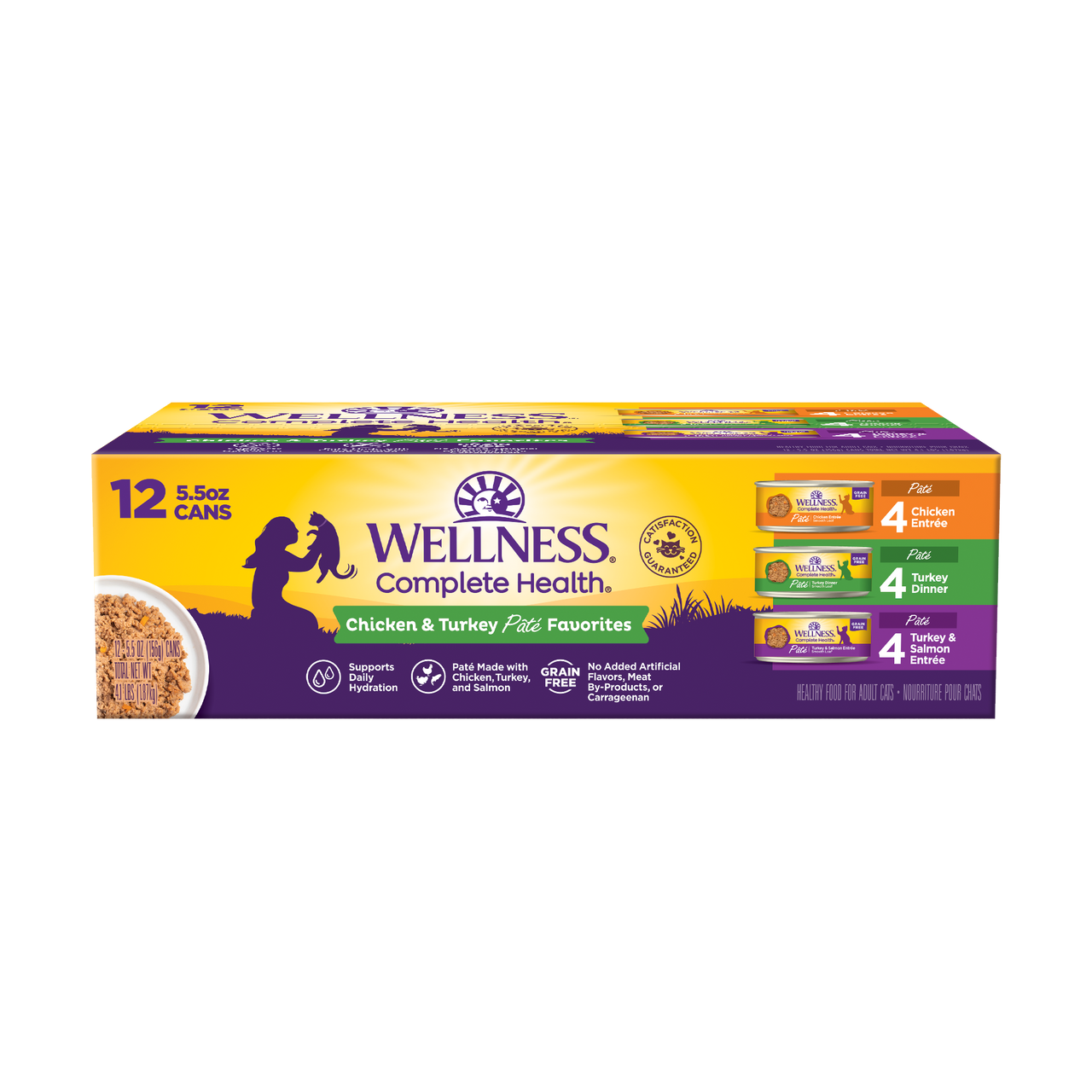 Wellness Complete Health Pate Chicken and Turkey Variety 12 Pack - Pet ...
