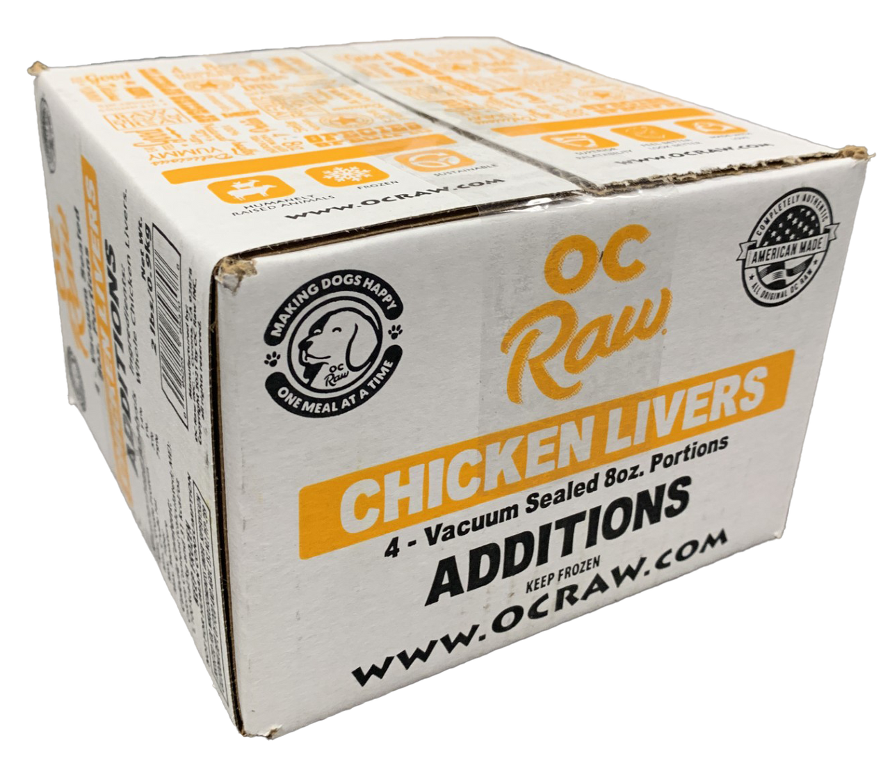 OC Raw Additions Dog Frozen Chicken Liver 2lb - Pet Food Warehouse