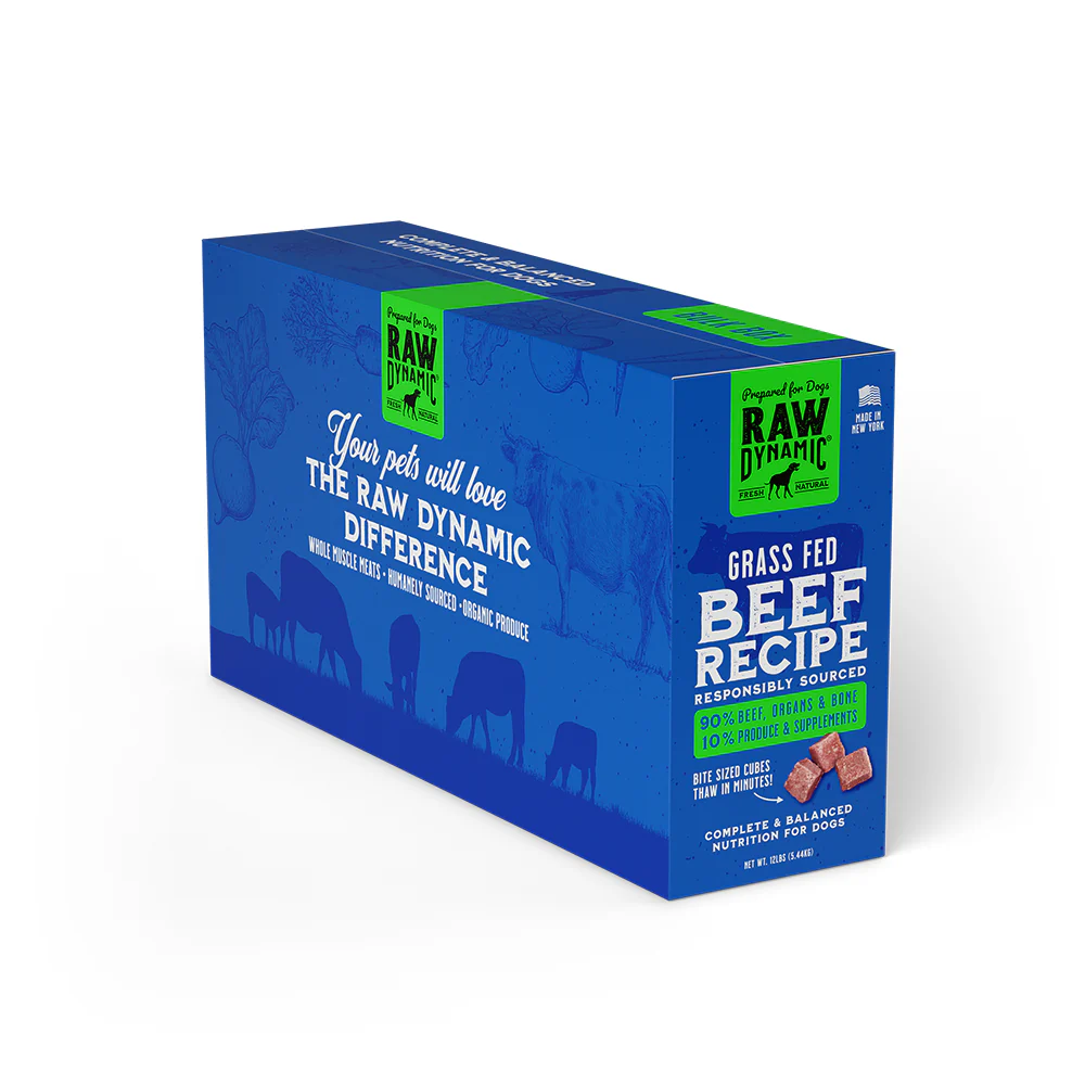 Raw Dynamic Frozen Dog Food Beef 12lb - Pet Food Warehouse