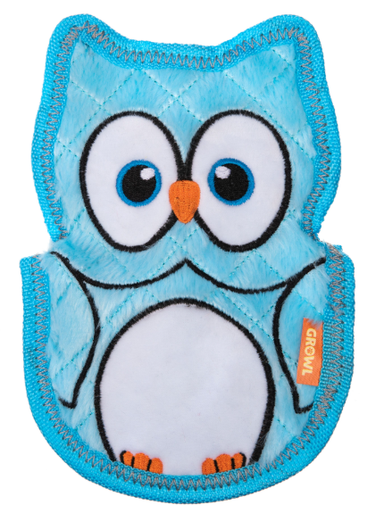 Growl Flip Floppz Owl Blue - Pet Food Warehouse