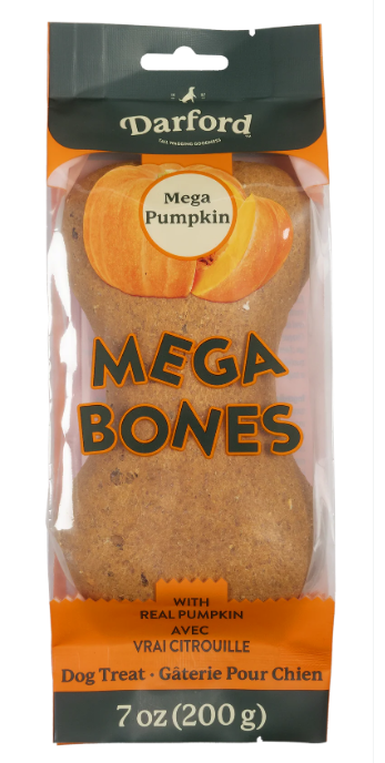 Darford Dog Mega Bone 7oz Pumpkin - Pet Food Warehouse