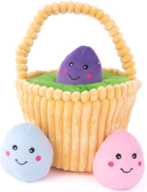 Zippy Paws Easter Egg And Friends Burrow Dog Toy - Pet Food Warehouse