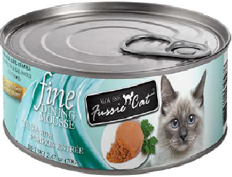 Fussie Cat Fine Dining Mousse Tuna with Pumpkin Entrée 2.47oz - Pet ...
