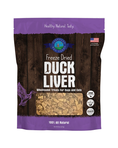 Shepherd Boy Farm Freeze-Dried Duck Liver 8oz - Pet Food Warehouse