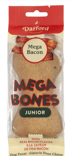 Darford Dog Mega Bone 3.5oz Bacon - Pet Food Warehouse