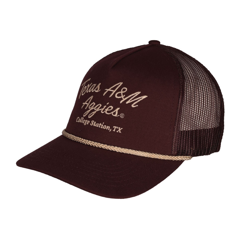 Texas A&M Aggies Rope Cap - Maroon - The Warehouse at C.C. Creations