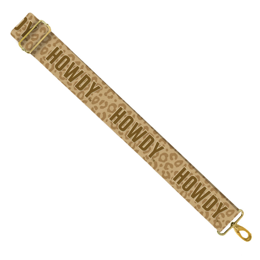 Howdy Leopard Bag Strap - Brown - The Warehouse at C.C. Creations