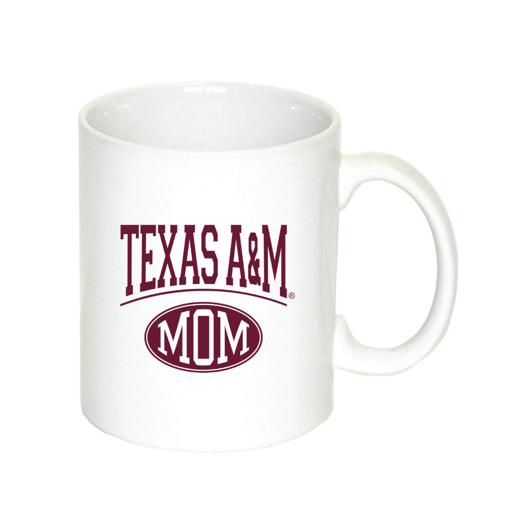 Mom Oval Mug - White - The Warehouse at C.C. Creations