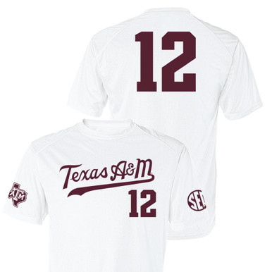 Script Baseball Jersey Active Short Sleeve - White - The Warehouse at C ...