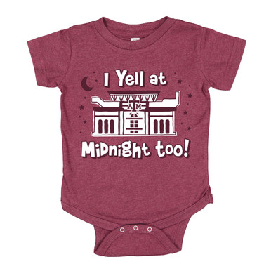 Infant Yell At Midnight Onesie - Vineyard - The Warehouse at C.C. Creations