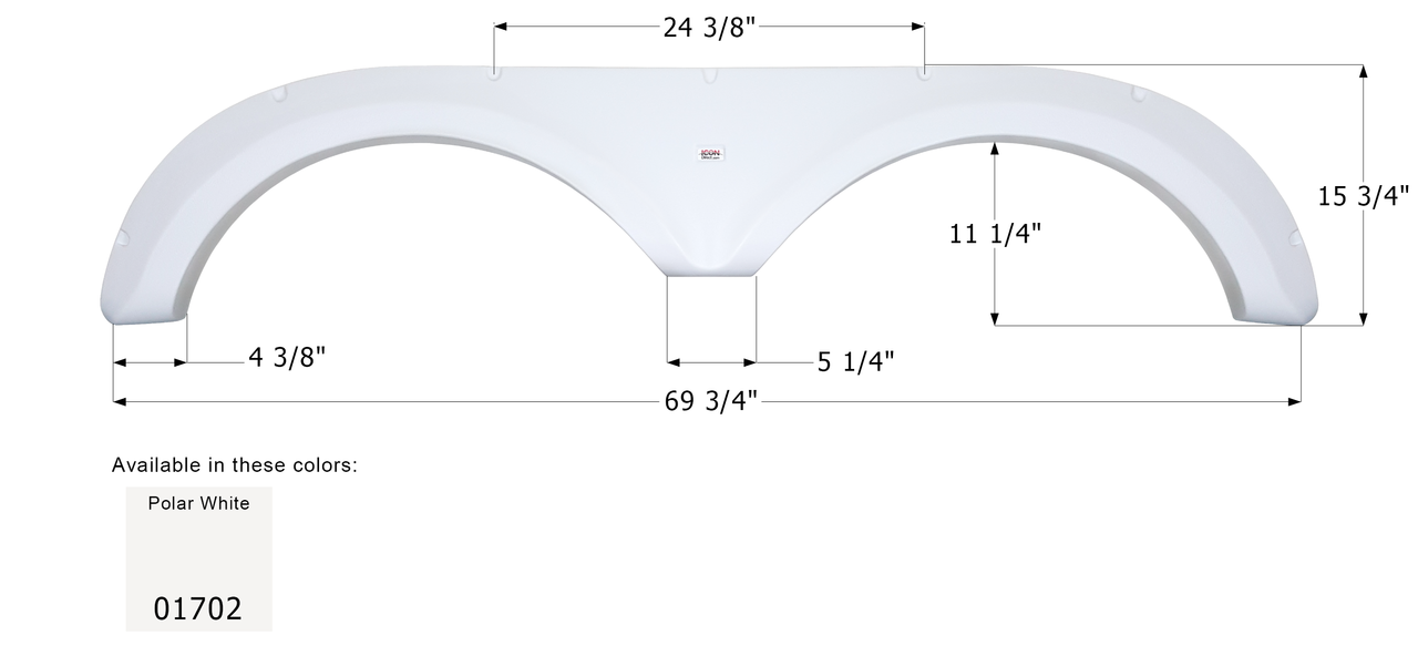 Tandem Fender Skirts for Travelaire Travel Trailers & Fifth Wheels - FS211