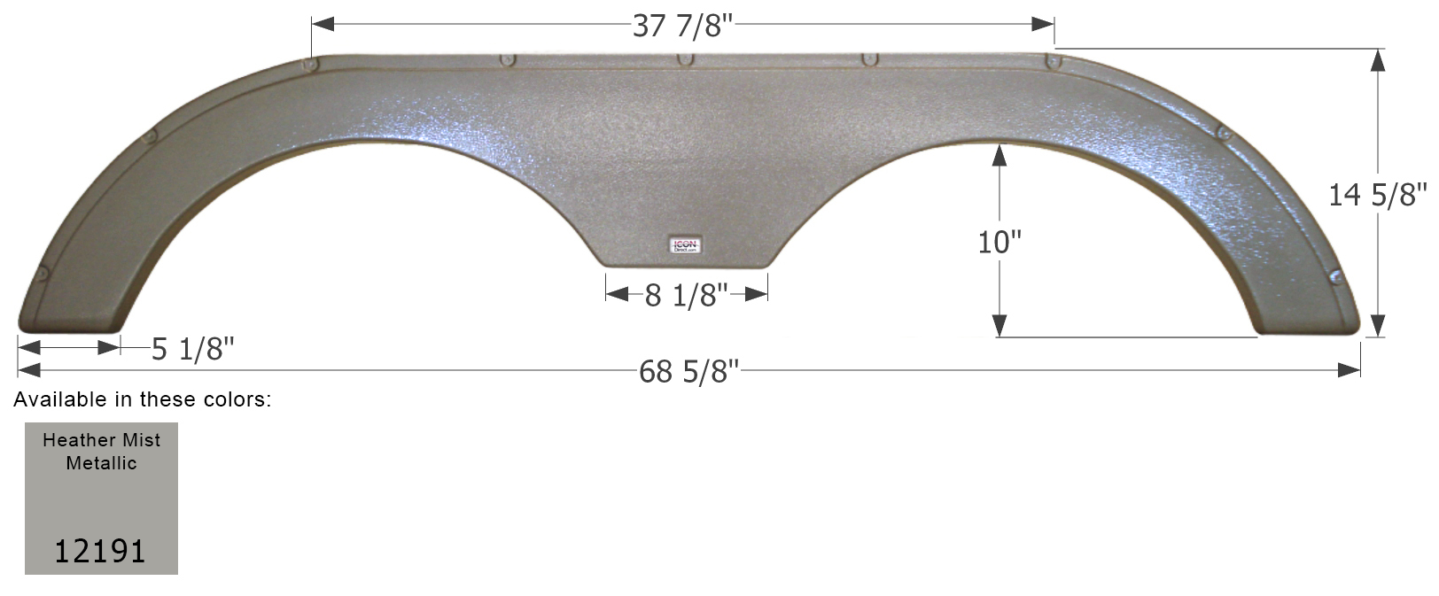Tandem Fender Skirt for KZ Travel Trailers & Fifth Wheels - FS2126