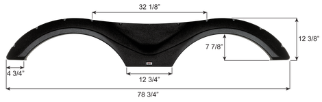 Tandem Fender Skirts for Gulfstream RV's - FS5467