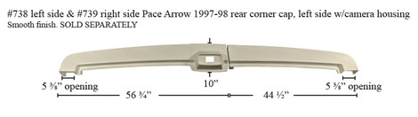 #739R Pace Arrow RV fiberglass rear cap - IconDirect.ca