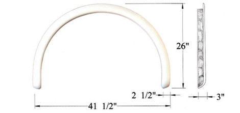 #815 Coachmen RV single fiberglass fender skirts - IconDirect.ca