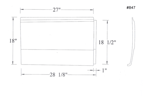 #847 National RV fiberglass rocker panel - IconDirect.ca